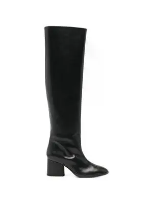AeydĒ Almut Block-heel Leather Boots - Black