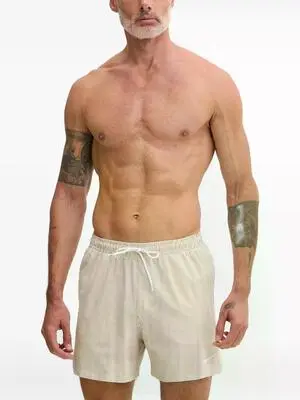 Nike Seersucker-texture Striped Swim Shorts