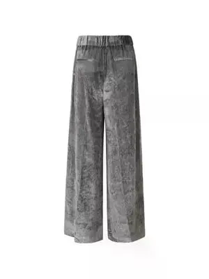 Peserico Velvet Wide-leg Trousers
