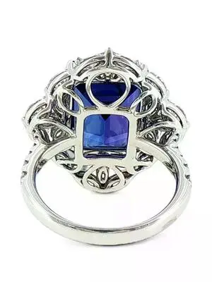 HYT JEWELRY Tanzanite And Diamond Ring - Silver