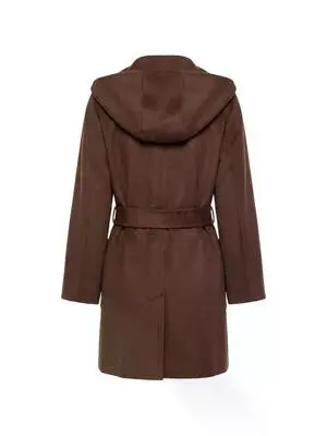 Max Mara Belted Hooded Coat