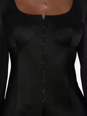RÓHE Corset-style Hook-and-eye Jacket