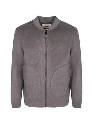 AMARANTO Zip-up Bomber Jacket - Grey