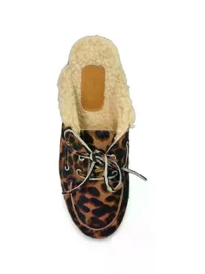 POSA Boat Leopard-print Slides