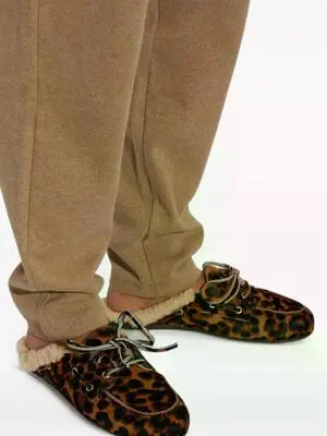 POSA Boat Leopard-print Slides