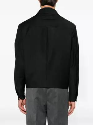 LOW BRAND Fold Pleated Button-up Jacket
