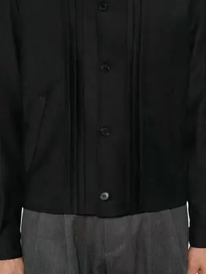 LOW BRAND Fold Pleated Button-up Jacket