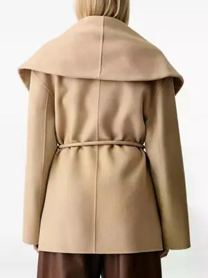 Sportmax Uguale Belted Shawl-collar Jacket