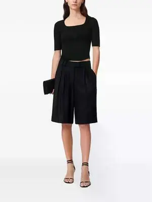 ALLSAINTS Ribbed-knit Square-neck Top