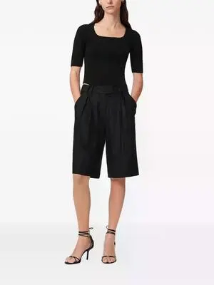 ALLSAINTS Ribbed-knit Square-neck Top