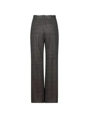 Max Mara Herringbone-pattern Trousers