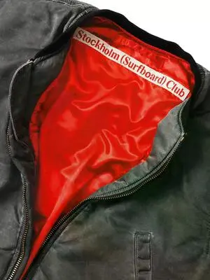 STOCKHOLM SURFBOARD CLUB Logo-patch Bomber Jacket