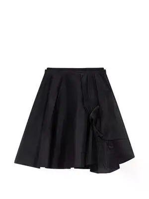 MSGM Pleated Mini Skirt - Black