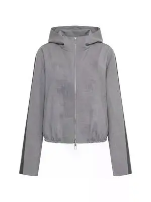 Sportmax Lepre Hooded Wool Bomber Jacket