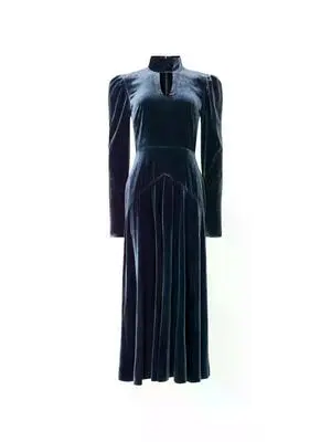 TEMPERLEY LONDON Clarice Midi Dress - Blue