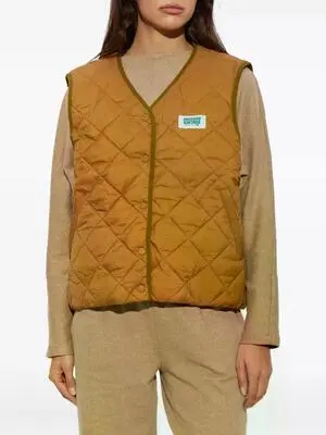American Vintage Yupibam Quilted Vest - Brown