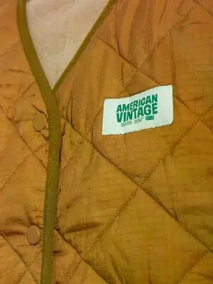 American Vintage Yupibam Quilted Vest - Brown
