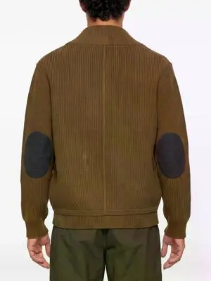 ENTIRE STUDIOS Elbow-patch V-neck Sweater