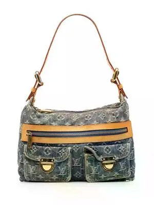 LOUIS VUITTON 2006 Monogram Denim Baggy Pm Shoulder Bag