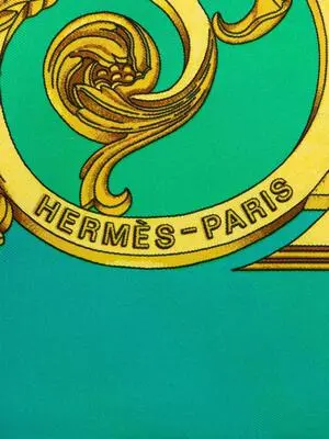 Hermès 1990-2010 Les Tuileries Silk Scarf 90 Scarves