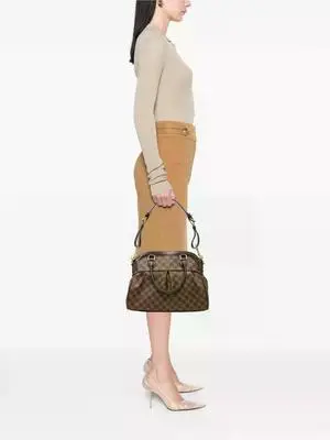 LOUIS VUITTON 2012 Damier Ebene Trevi Pm Satchel - Brown