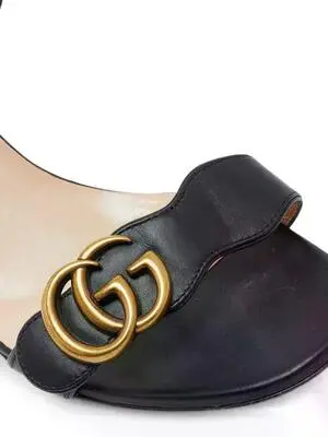 Gucci Gg Marmont Ankle Strap Sandals