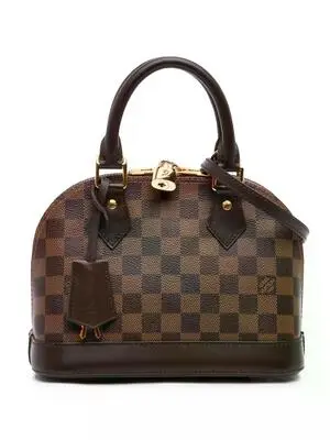 LOUIS VUITTON 2021-2026 Damier Ebene Alma Bb Satchel - Brown