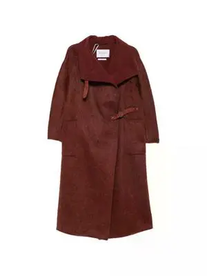 Max Mara Buckle-fastening High-neck Coat