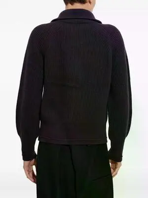 ENTIRE STUDIOS Ribbed-knit Wool Cardigan