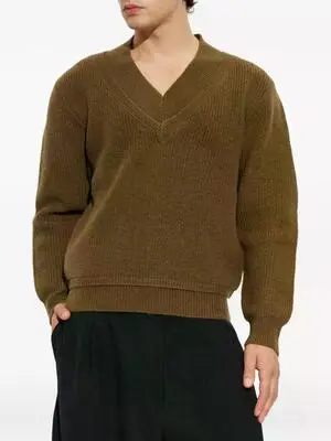 ENTIRE STUDIOS V-neck Elbow-patch Sweater