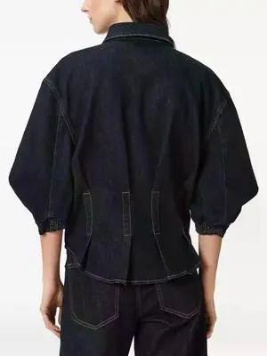 ALLSAINTS Nancy Puff-sleeve Denim Shirt