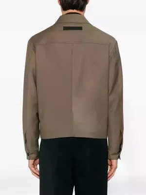 LOW BRAND Fold Pleated-detail Jacket