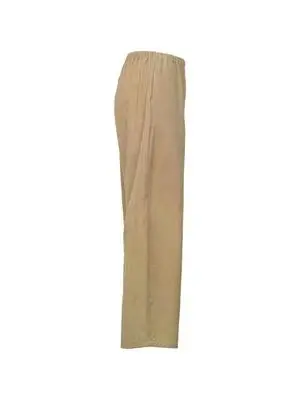Apuntob Corduroy Elasticated-waist Straight-leg Trousers - Neutrals