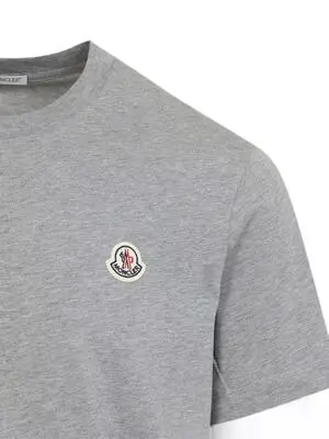Moncler Logo-patch T-shirt - Grey