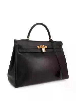 Hermès 1996 35 Kelly Tote Bag - Black