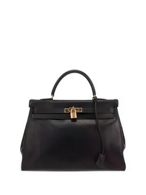 Hermès 1996 35 Kelly Tote Bag - Black