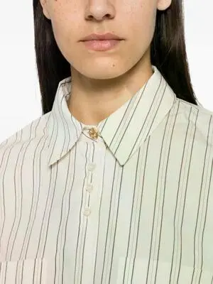 SESSUN Cecily Striped Pussy-bow Shirt