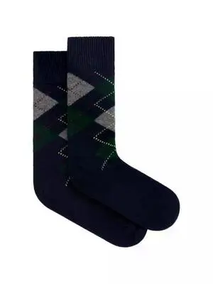 Polo Ralph Lauren Argyle-intarsia Socks - Blue