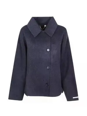 GIOVANNI PARIS Pascale Spread-collar Button-up Jacket - Grey