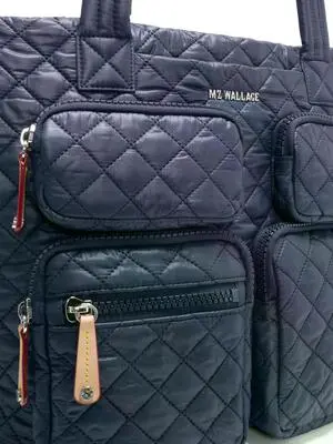 Mz Wallace Medium Metro Quilted Tote Bag - Blue