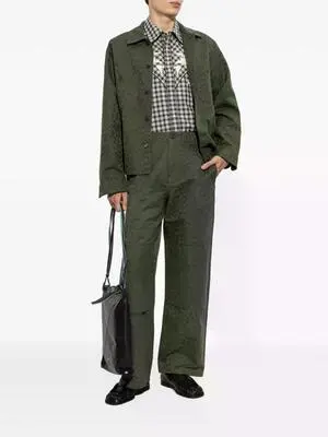 Kenzo Floral-embroidered Gingham Shirt