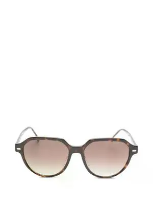 Carrera Eyewear Tortoiseshell-effect Geometric-frame Sunglasses - Brown