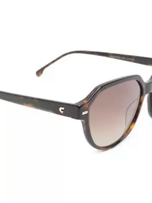 Carrera Eyewear Tortoiseshell-effect Geometric-frame Sunglasses