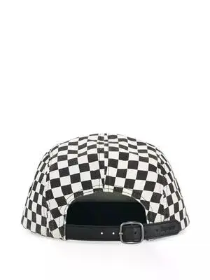 Supreme Checkerboard-print Chino-twill Baseball Cap