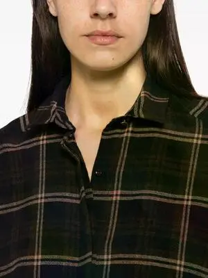 SESSUN Deliwool Check-pattern Shirt