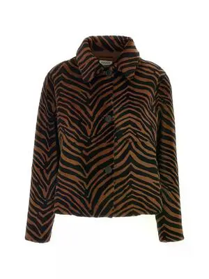 P.a.r.o.s.h Zebra-print Shearling Coat