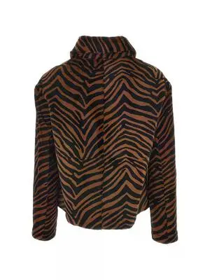 P.a.r.o.s.h Zebra-print Shearling Coat