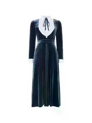 TEMPERLEY LONDON Midi Pompidou Dress - Blue