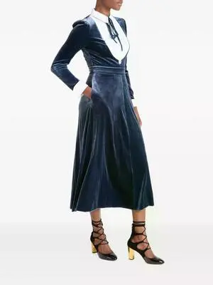 TEMPERLEY LONDON Midi Pompidou Dress - Blue