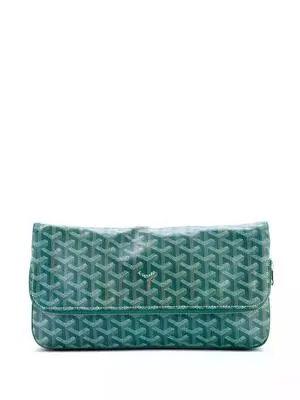 Goyard Saint Marie Coated Canvas Clutch Bag - Green